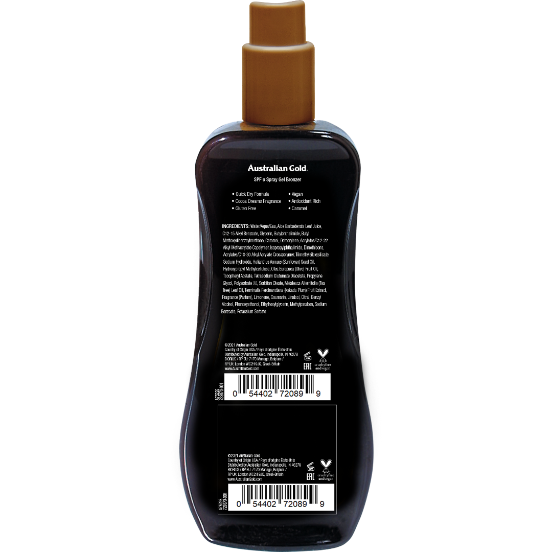 SPF 6 Spray Gel with Bronzer – Australian Gold UK